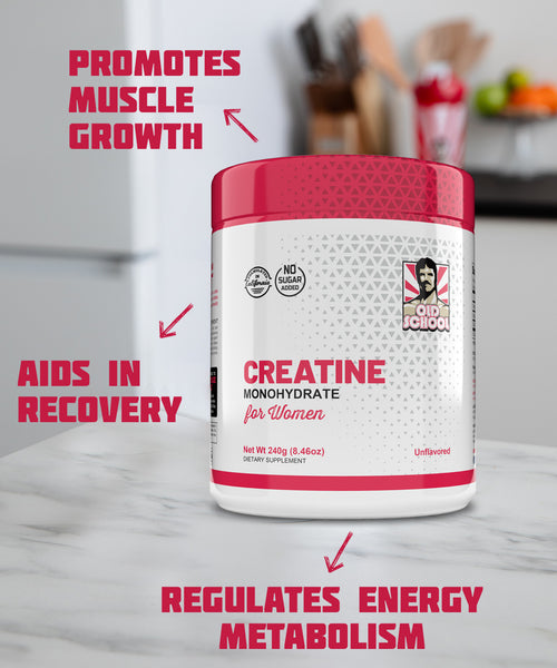 Creatine Monohydrate for Women with Collagen & BCAA | Old School Labs™