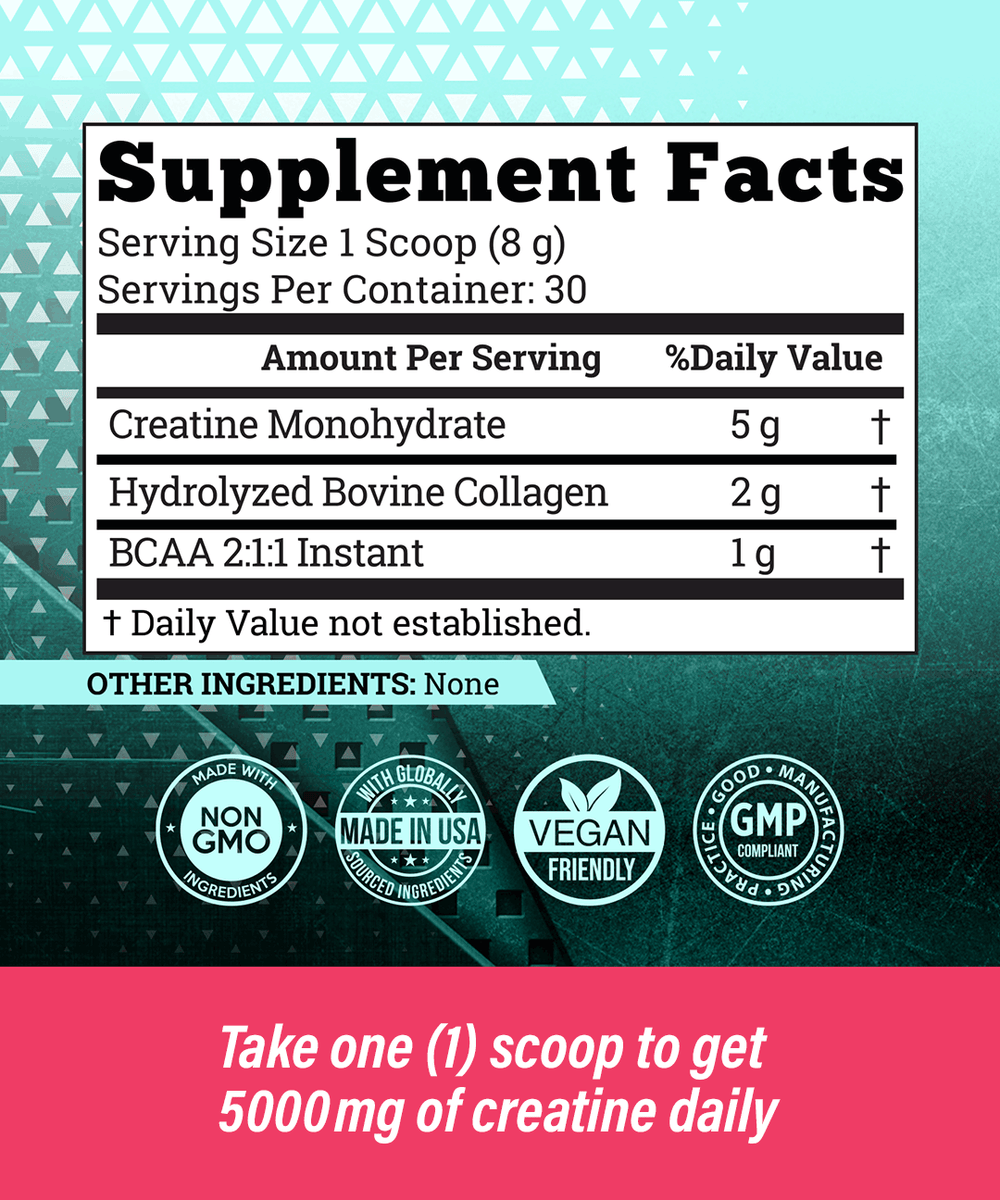 Creatine Monohydrate for Women with Collagen & BCAA | Old School Labs™